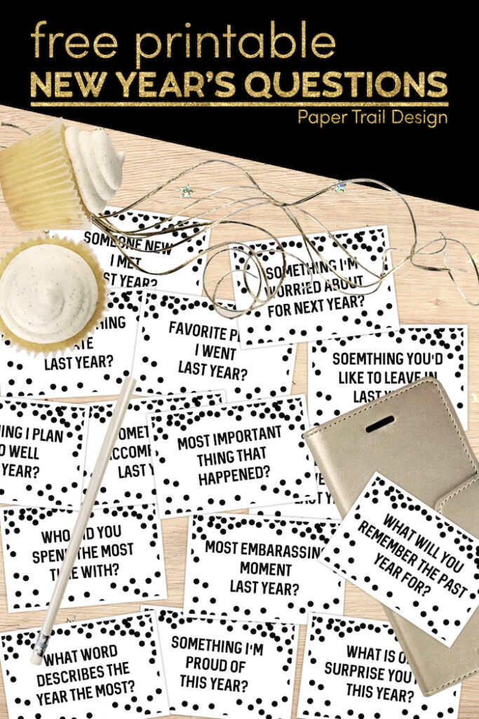 Free Printable New Year Questions - Paper Trail Design