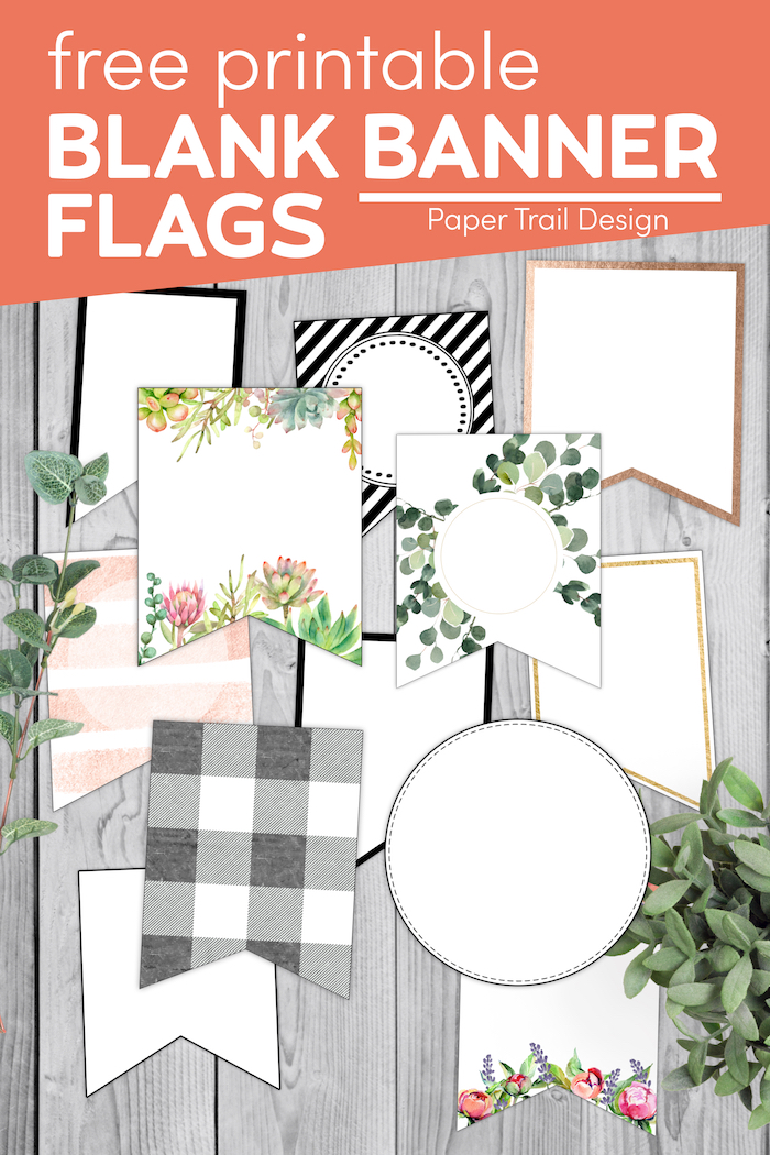 Free Printable Banner Templates {Blank Banners} - Paper Trail Design