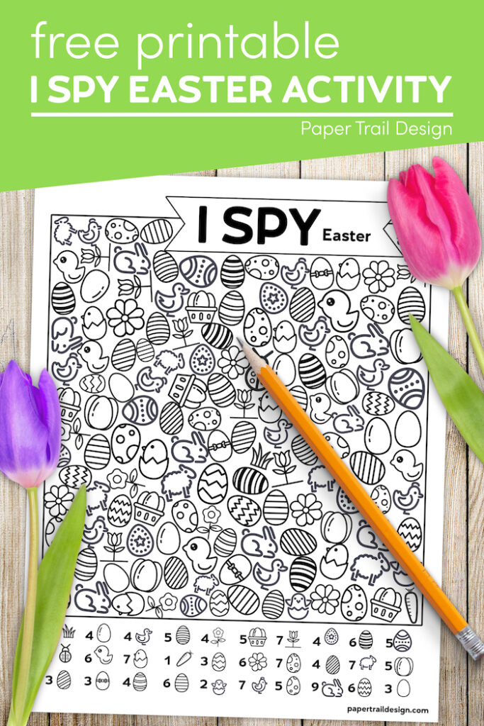 Free Printable I Spy Easter Activity - Paper Trail Design
