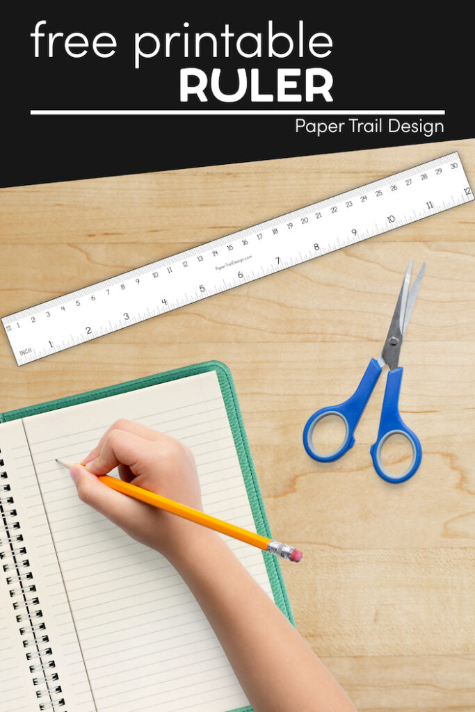 Free Printable Ruler {inches and cm} - Paper Trail Design