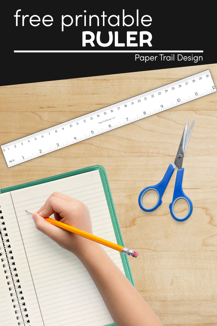 Free Printable Ruler {inches and cm} - Paper Trail Design
