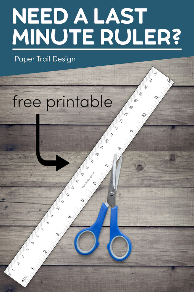 Free Printable Ruler {inches and cm} - Paper Trail Design