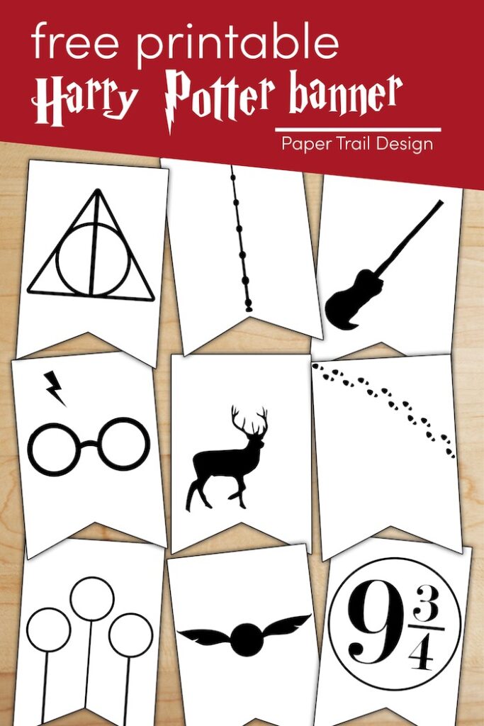 Harry Potter Banner Free Printable Decor - Paper Trail Design