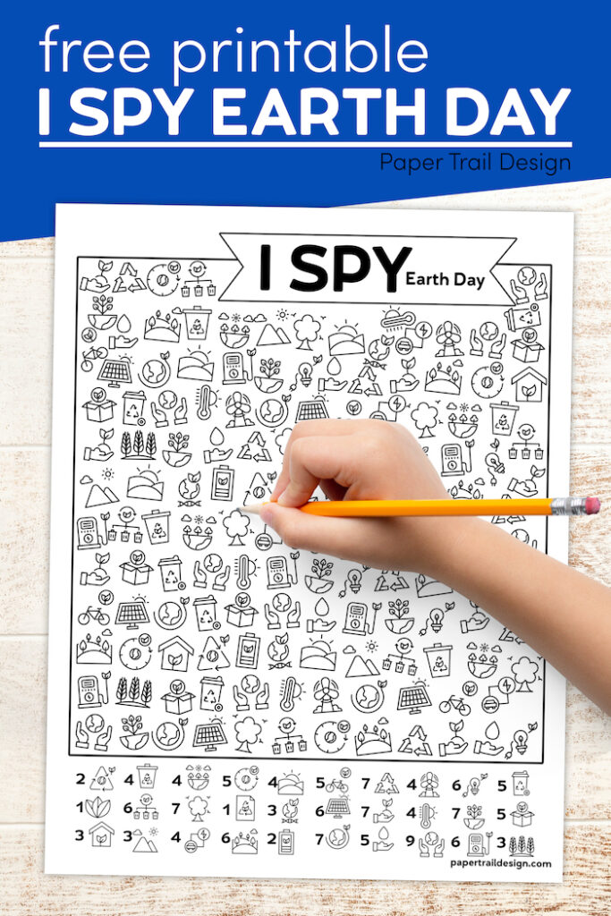 Free Printable I Spy Earth Day Activity - Paper Trail Design