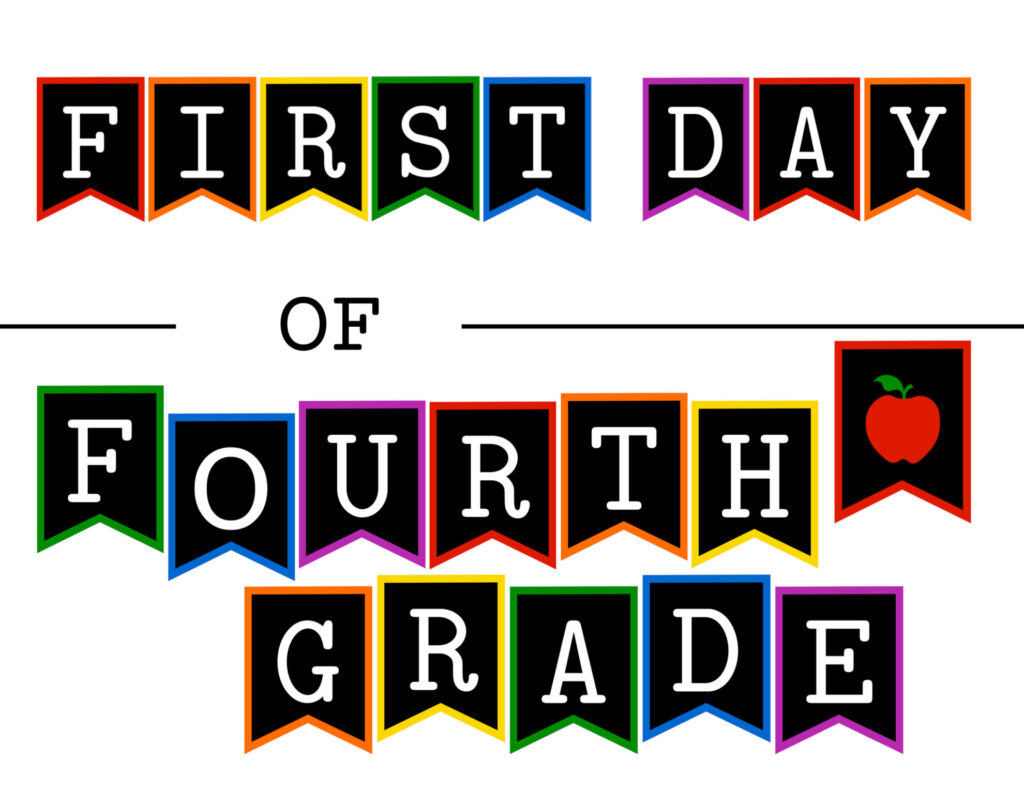 First Day of School Sign Photo Prop - Paper Trail Design