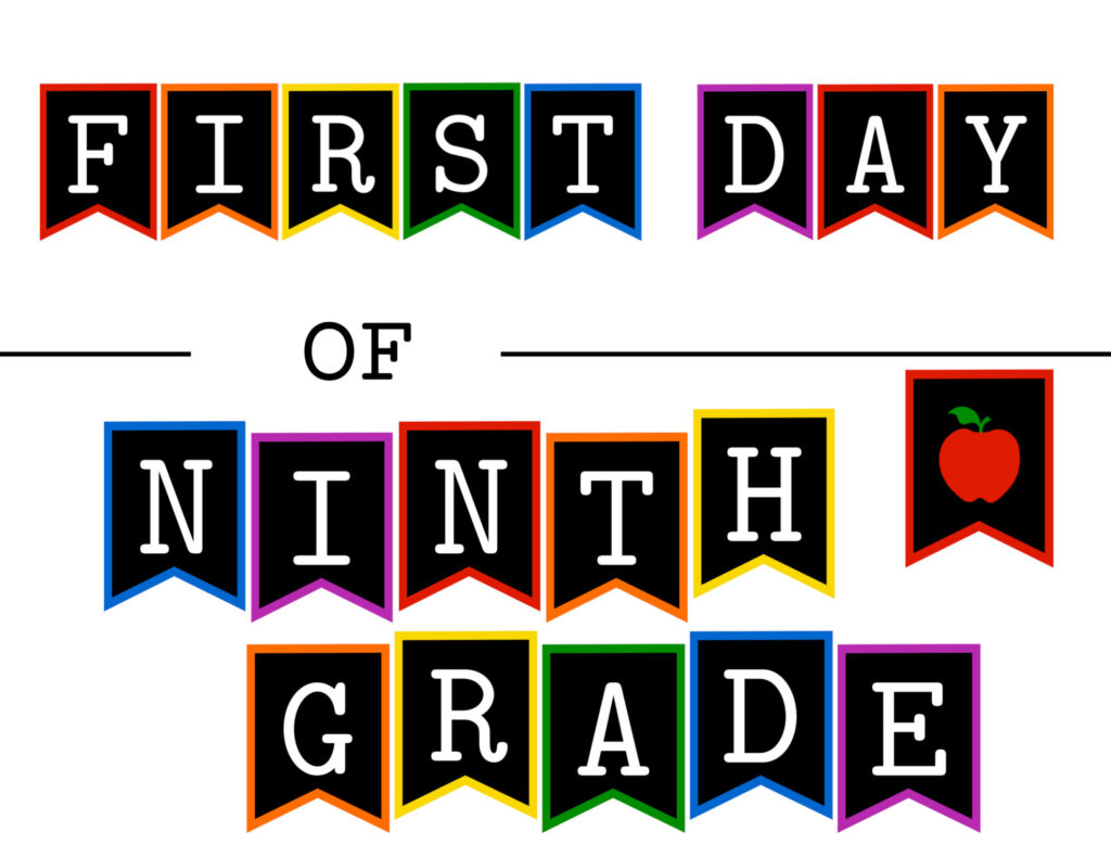 First Day of School Sign Photo Prop - Paper Trail Design