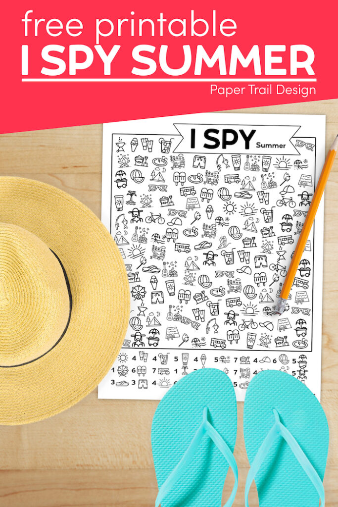 Free Printable I Spy Summer Activity - Paper Trail Design