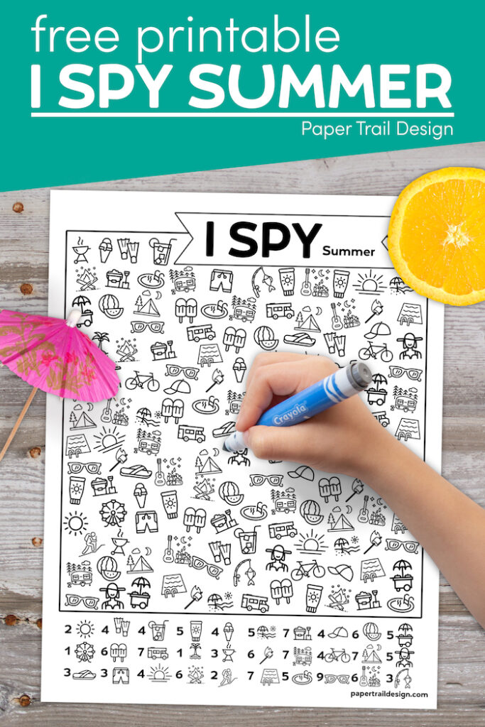 Free Printable I Spy Summer Activity - Paper Trail Design