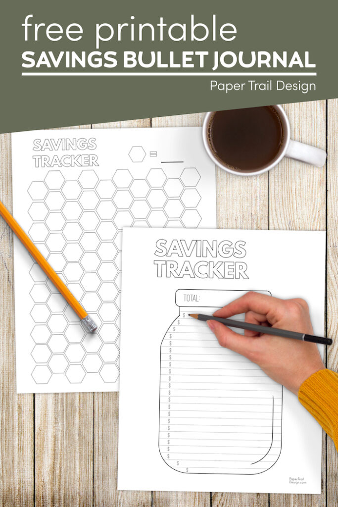 Savings Tracker Printable - Paper Trail Design