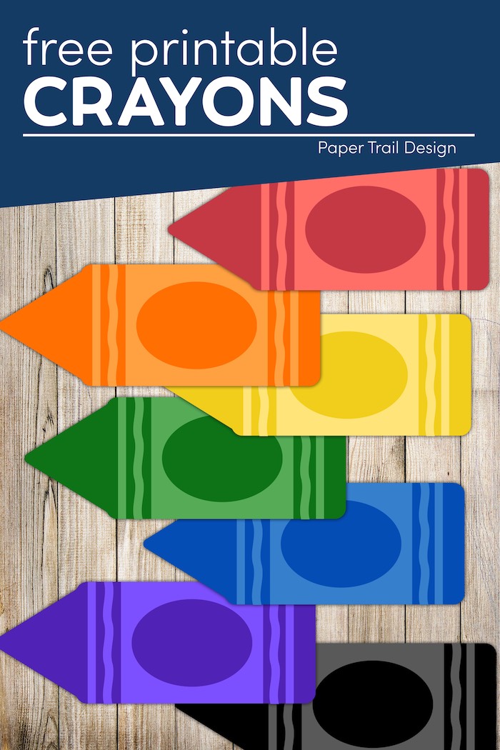 Free Printable Back to School Banner Crayons - Paper Trail Design