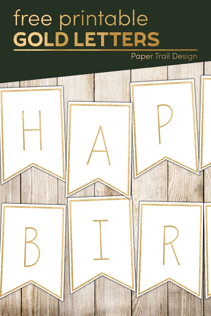 Free Printable Banner Letters Templates - Paper Trail Design