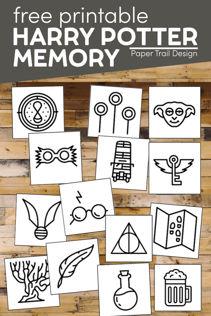 Free Printable Harry Potter Memory Game - Paper Trail Design