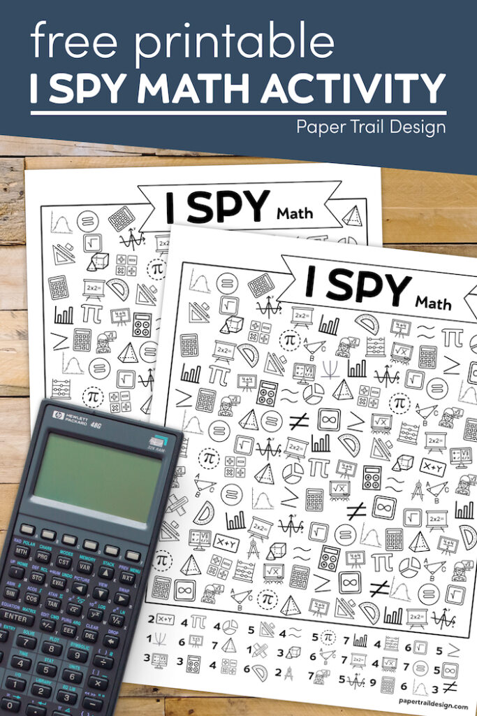 Free Printable I Spy Math Activity - Paper Trail Design