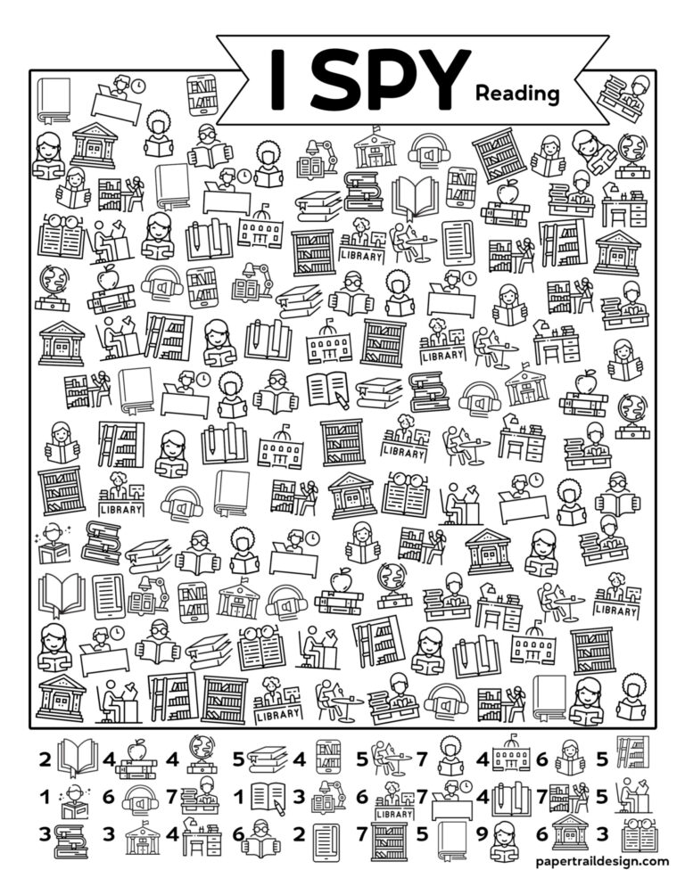 Free Printable Reading I Spy Activity - Paper Trail Design