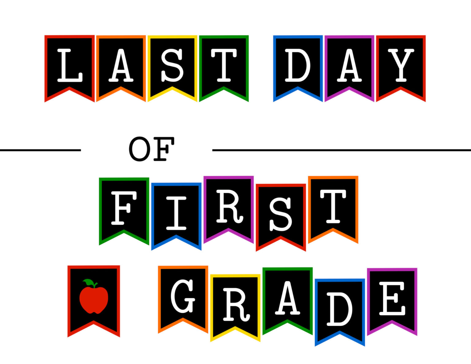 Last Day Of School Sign Photo Prop Paper Trail Design last-day-of-school-sign-photo-prop-paper-trail-design