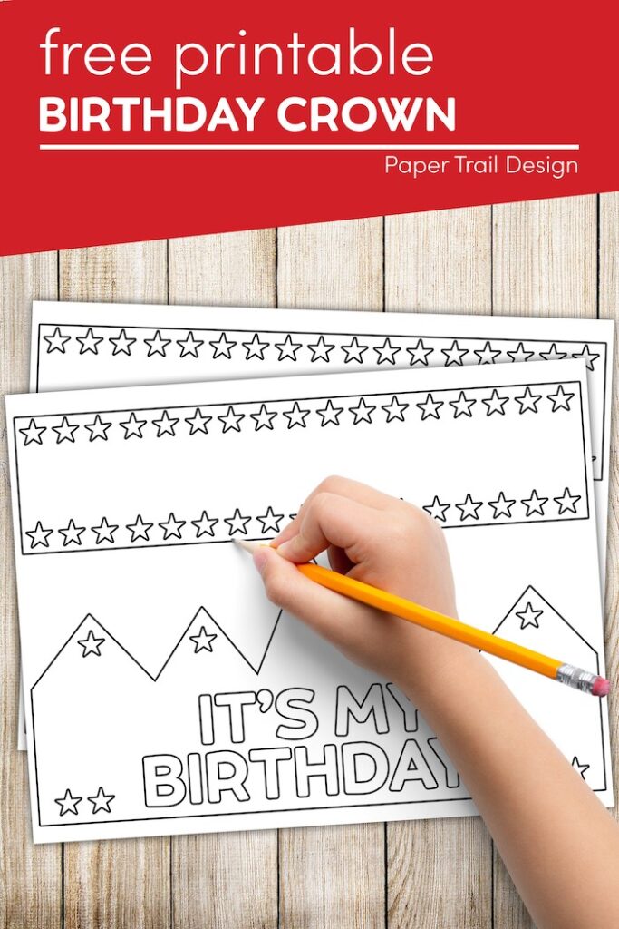 Free Printable Happy Birthday Crown - Paper Trail Design