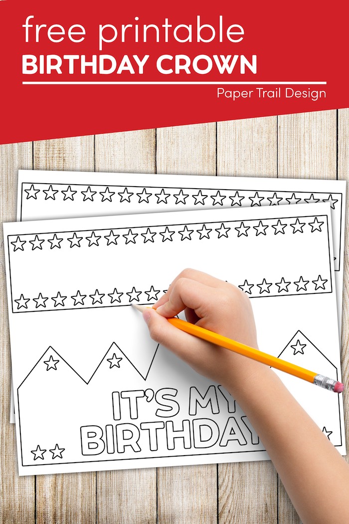 Free Printable Happy Birthday Crown - Paper Trail Design