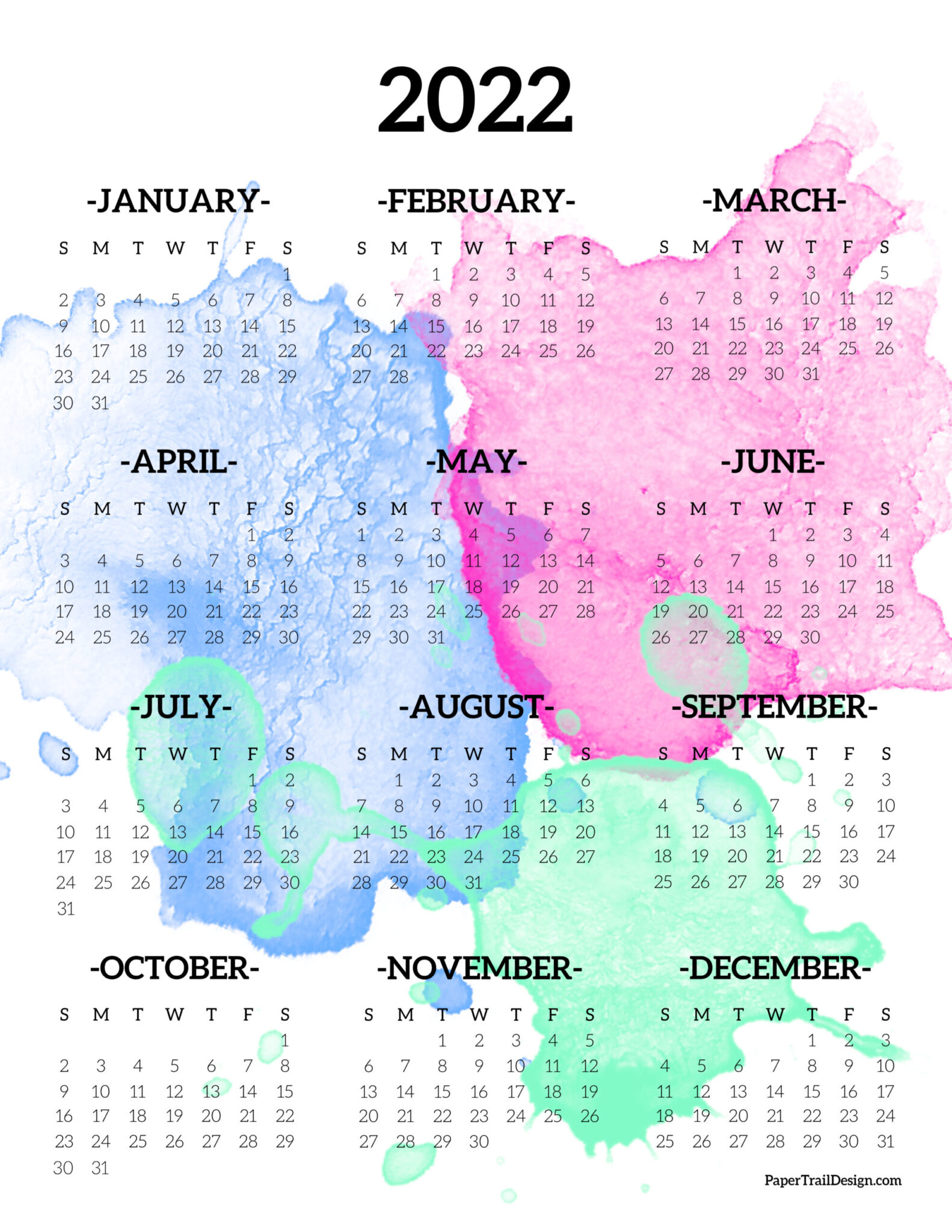 Cute 2022 Printable Calendar Printable World Holiday Cute 2022 Printable Calendar Printable World Holiday