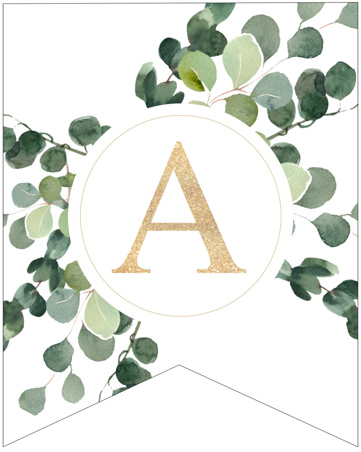 Free Printable Decorative Banner Letters - Paper Trail Design