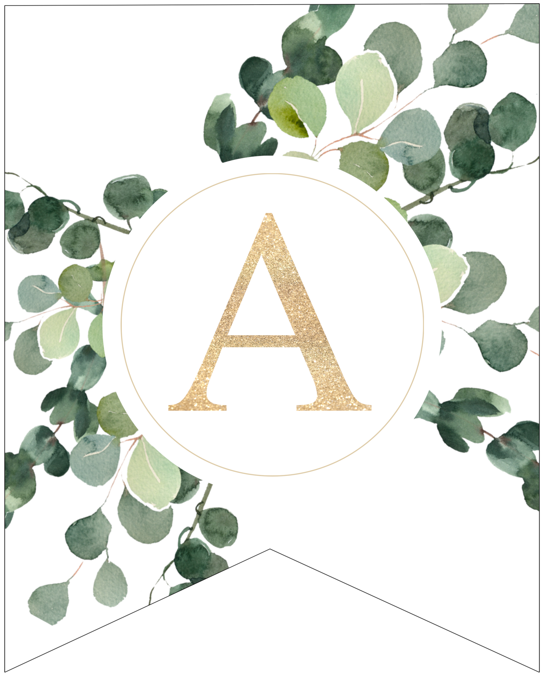 Free Printable Decorative Banner Letters Paper Trail Design
