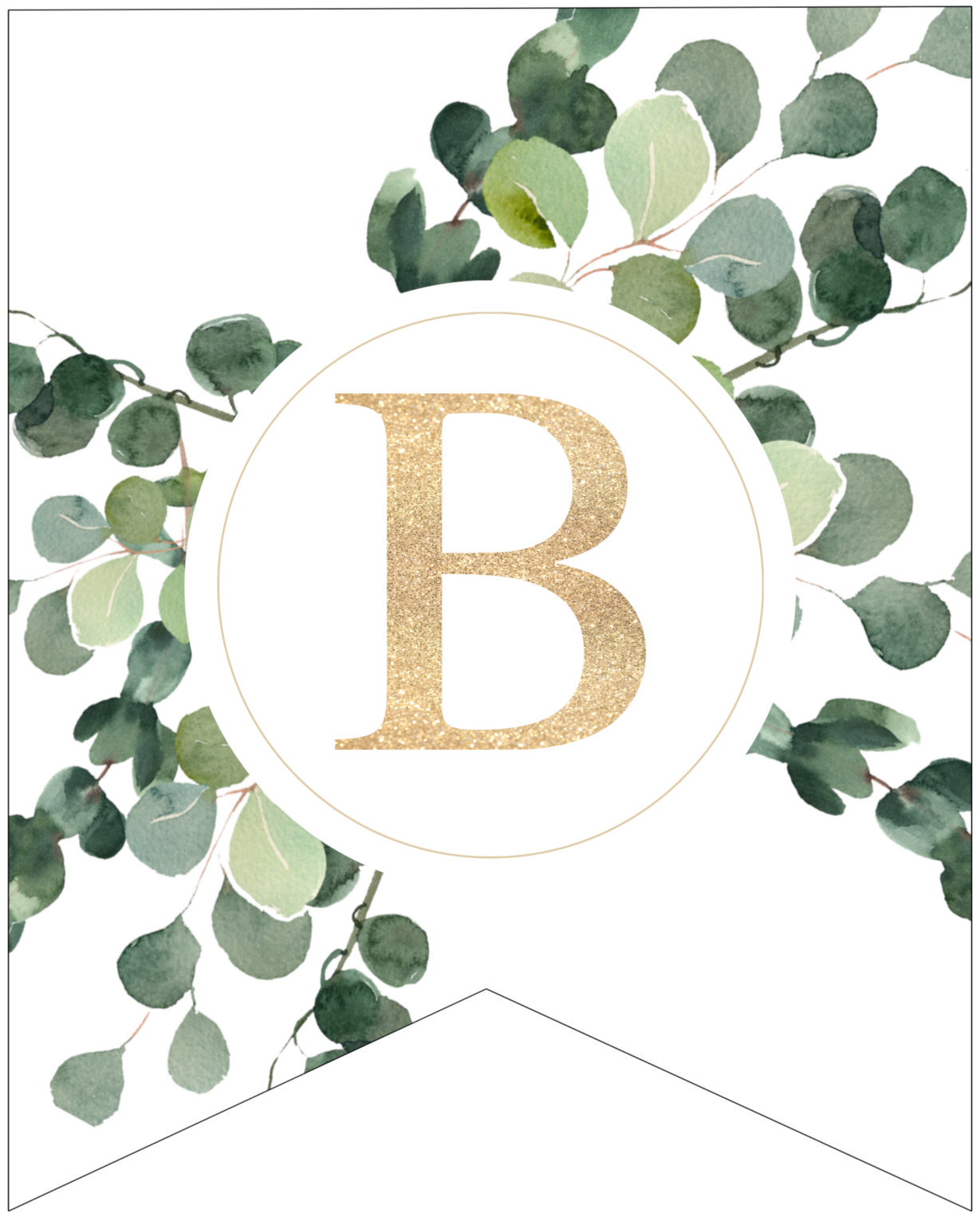 Free Printable Decorative Banner Letters - Paper Trail Design