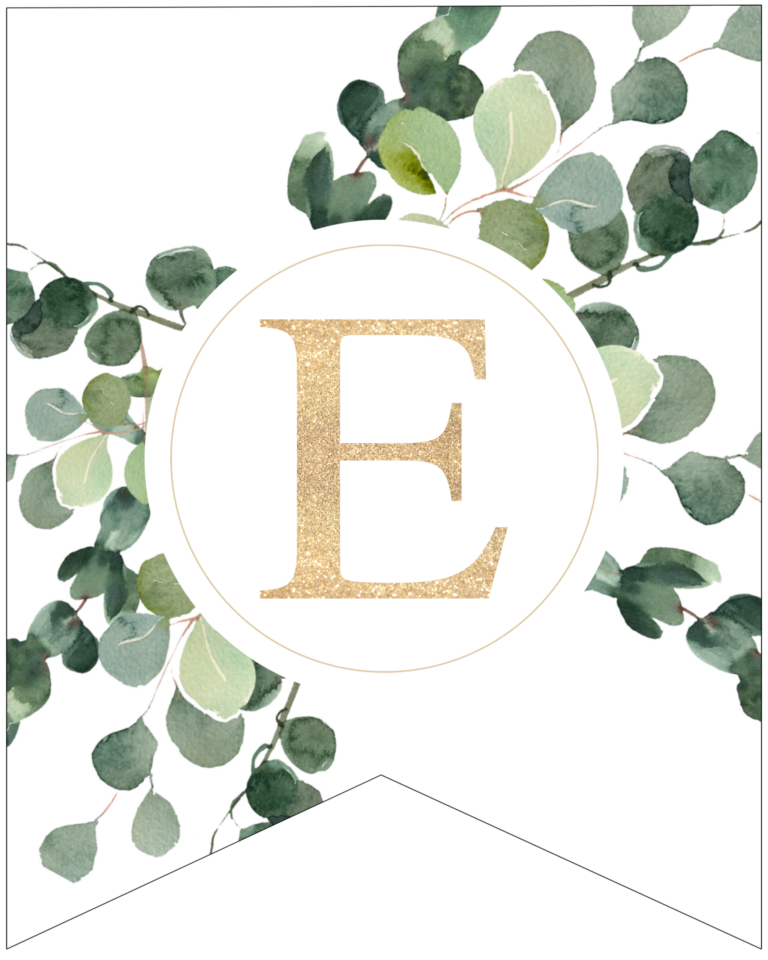 Free Printable Decorative Banner Letters - Paper Trail Design