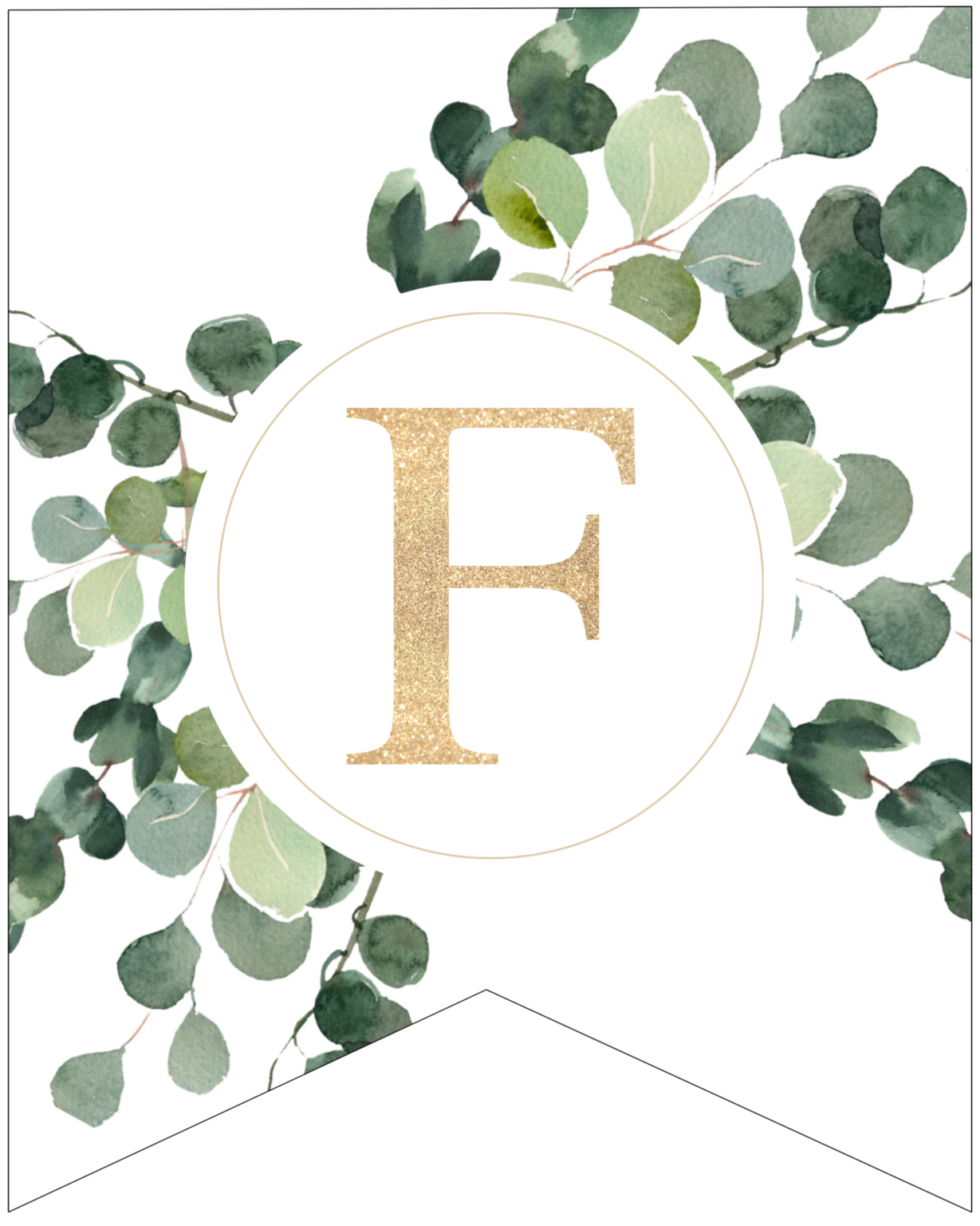 Free Printable Decorative Banner Letters - Paper Trail Design