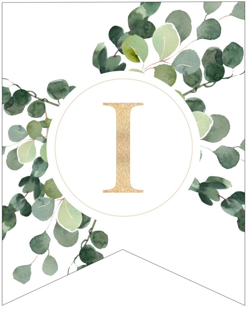 Free Printable Decorative Banner Letters - Paper Trail Design