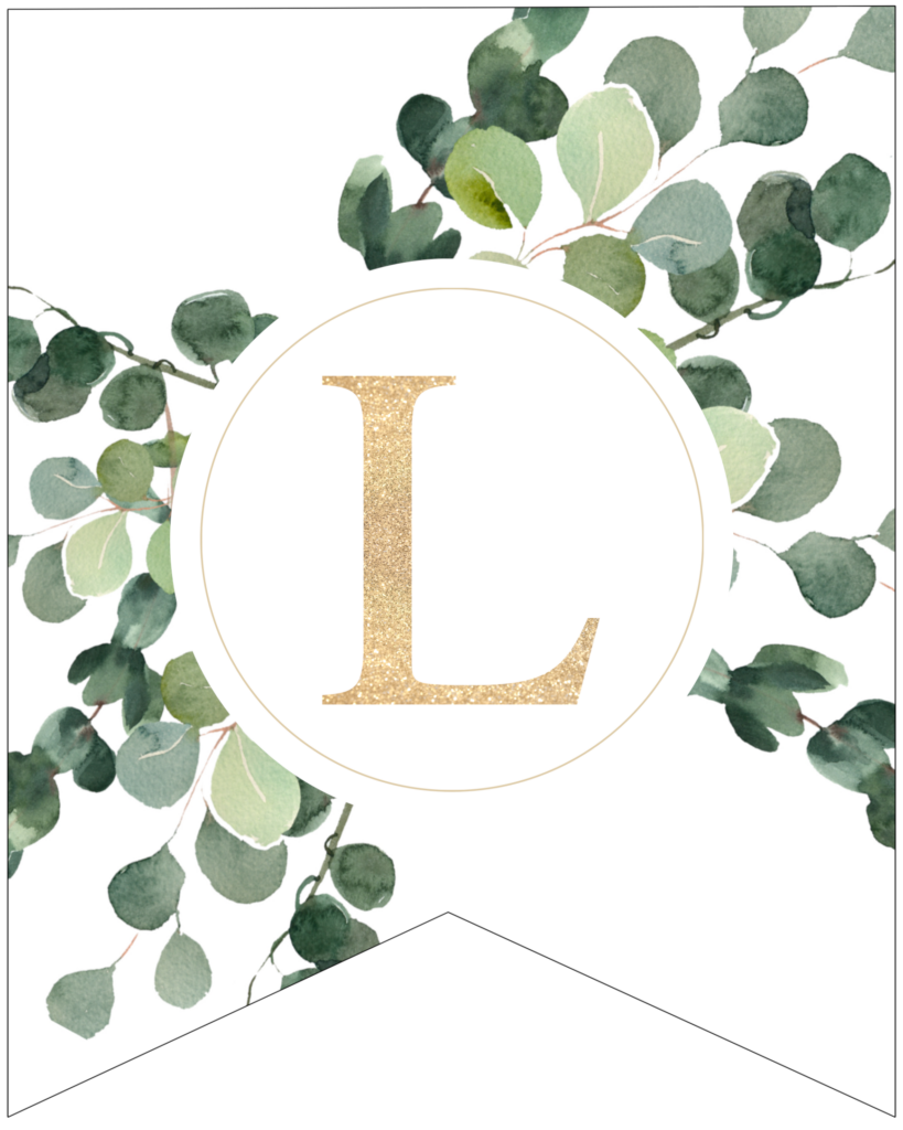 Free Printable Decorative Banner Letters - Paper Trail Design