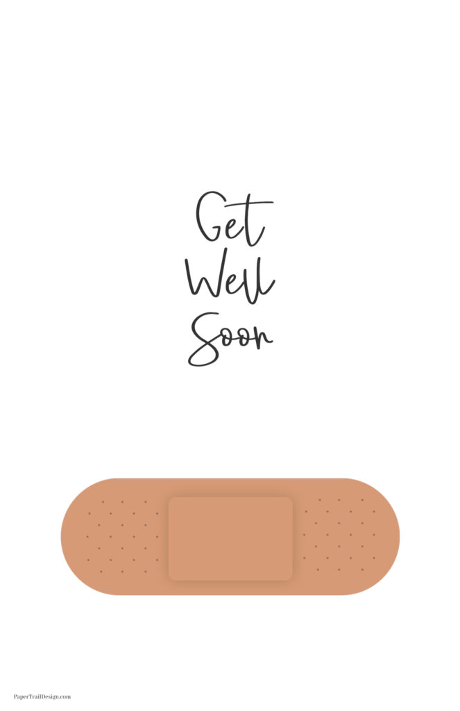 Get Well Soon Cards Printable - Paper Trail Design
