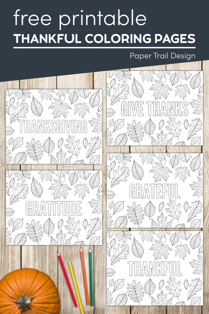 Thanksgiving Coloring Pages {Free Printable} - Paper Trail Design