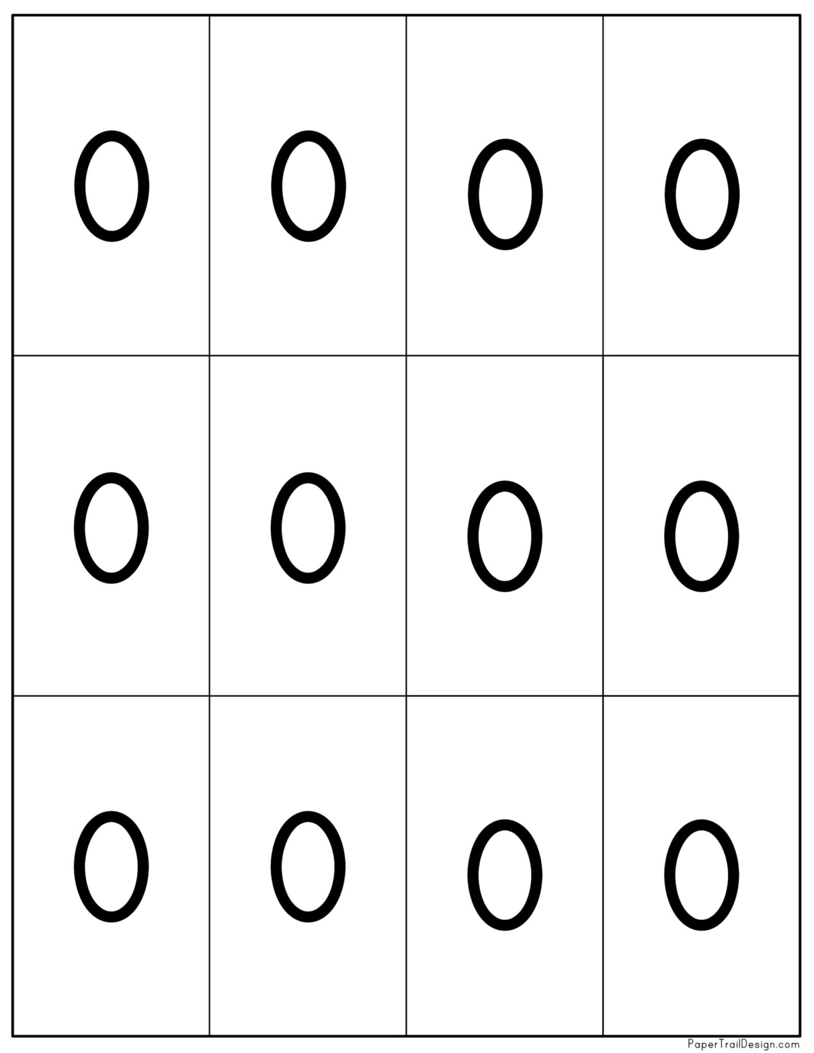 Multiplication Flash Cards Printable - Paper Trail Design
