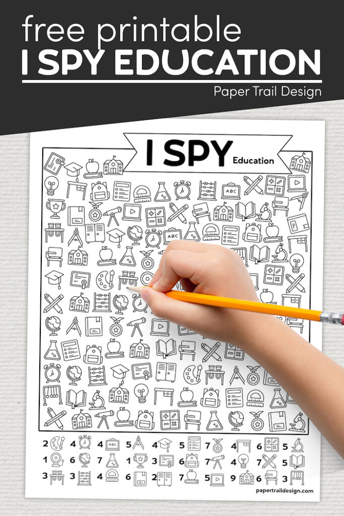 Free Printable I Spy Education Activity - Paper Trail Design