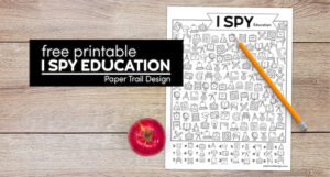Free Printable I Spy Education Activity - Paper Trail Design