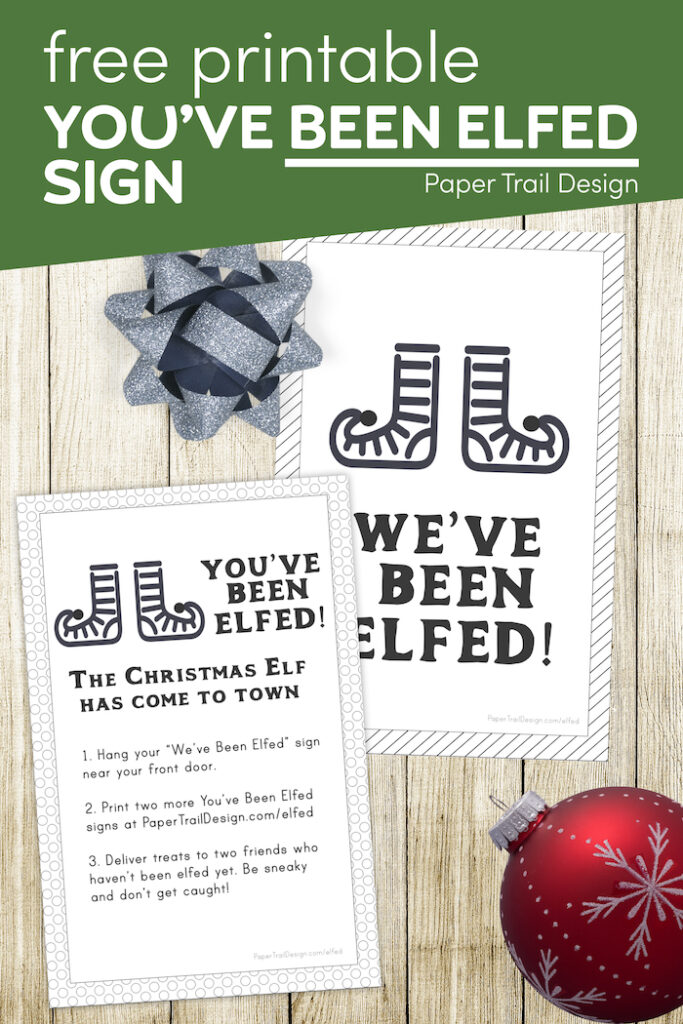 You've Been Elfed Free Printable - Paper Trail Design