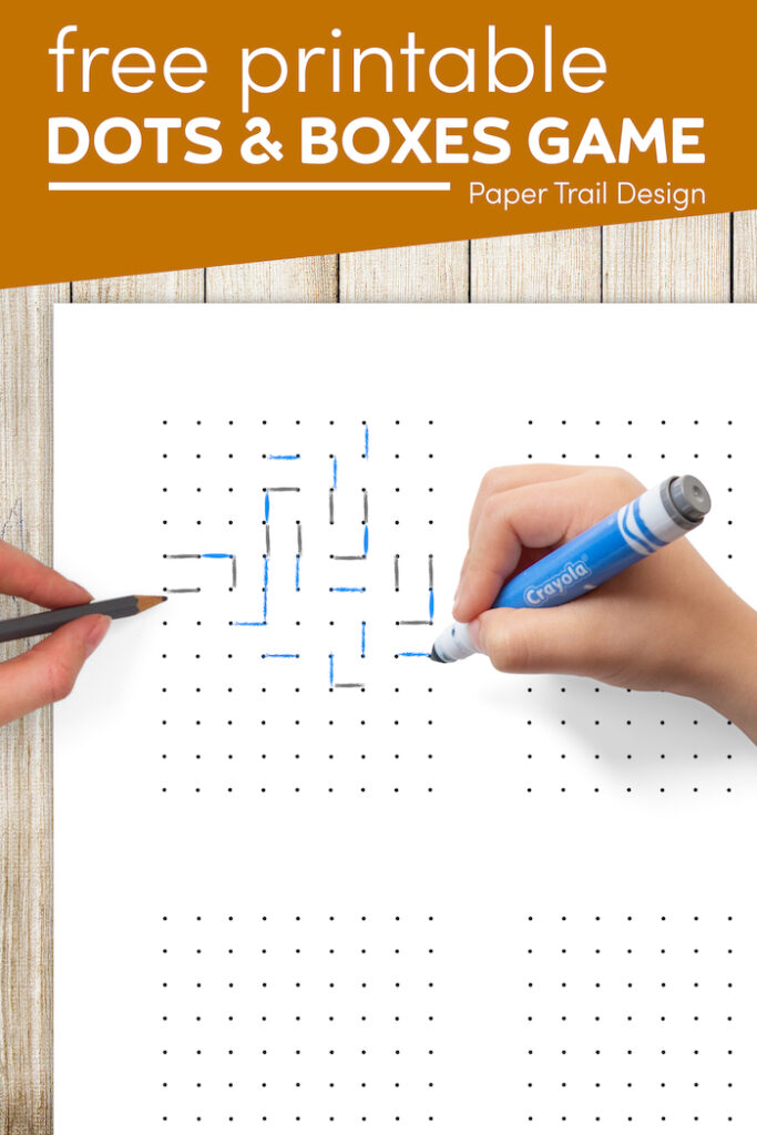 Dots and Boxes Game Printable - Paper Trail Design