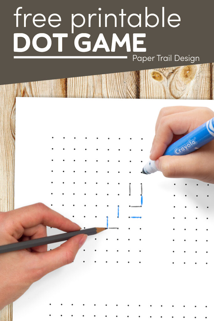Dots and Boxes Game Printable - Paper Trail Design