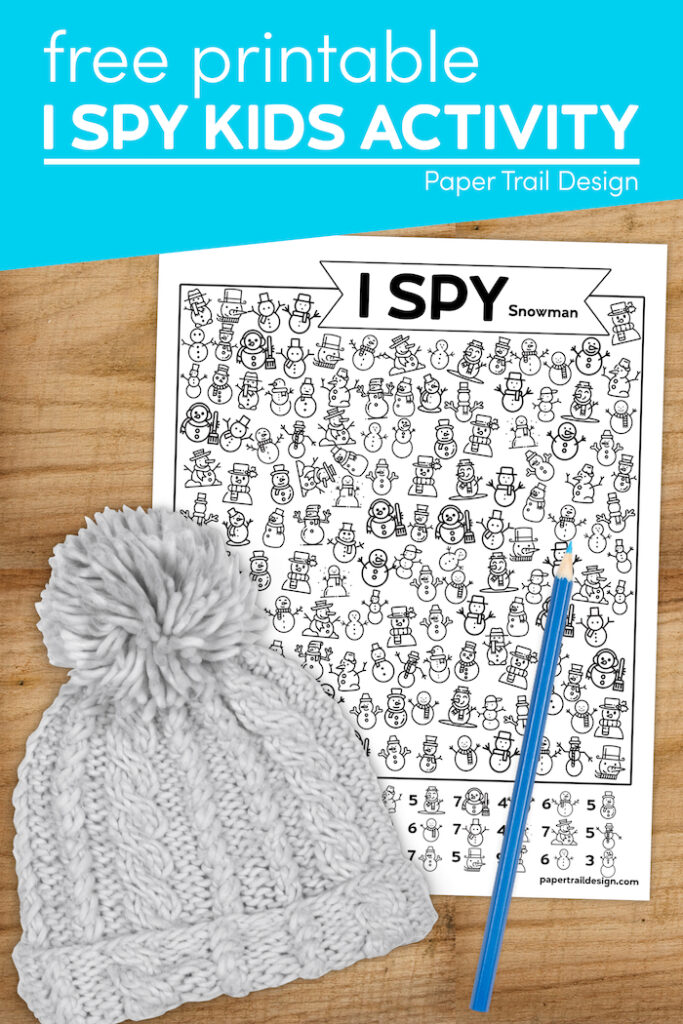 Free Printable I Spy Snowman Activity - Paper Trail Design