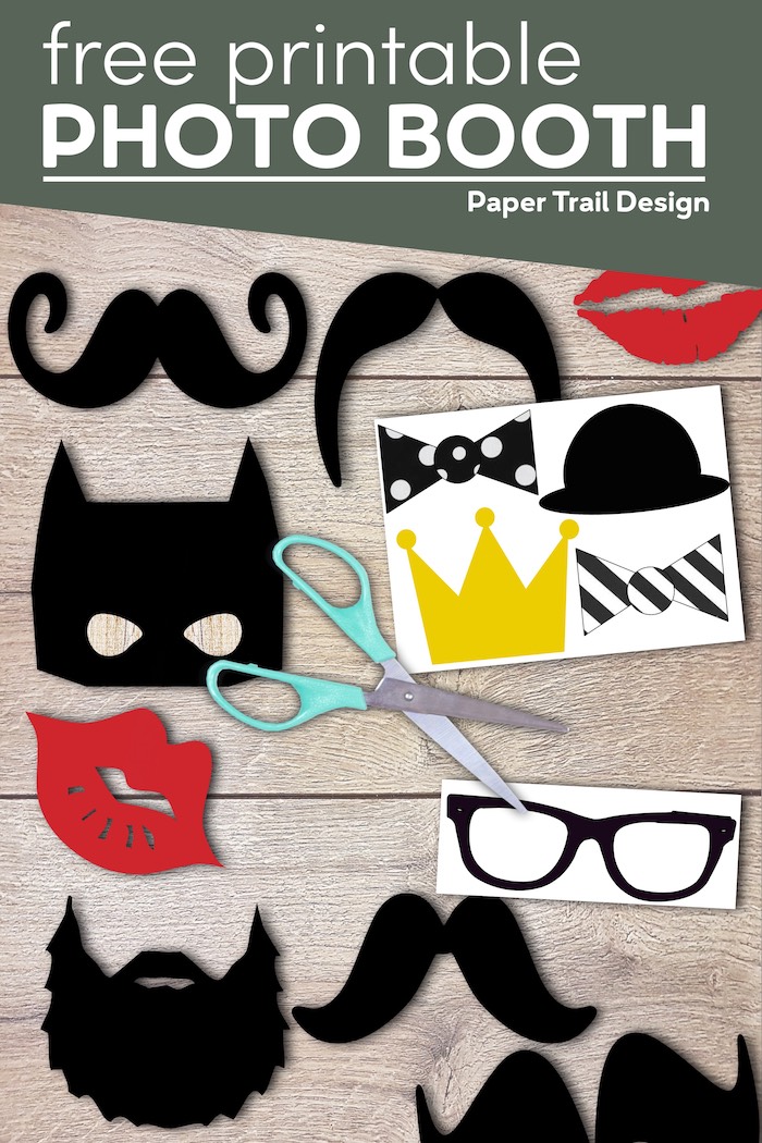 Free Printable Photo booth Props - Paper Trail Design