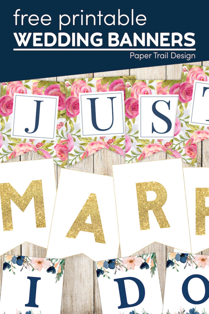 Free Printable Wedding Banners - Paper Trail Design