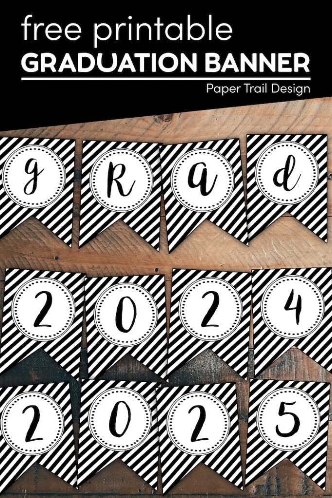 Graduation Banner Free Printables - Paper Trail Design