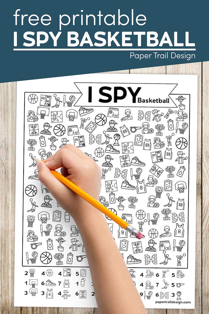 Free Printable I Spy Basketball Activity - Paper Trail Design
