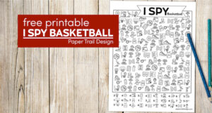 Free Printable I Spy Basketball Activity - Paper Trail Design