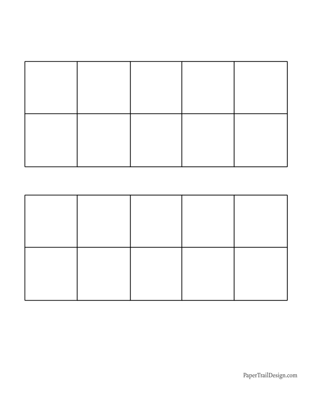 Ten Frame Printables - Paper Trail Design