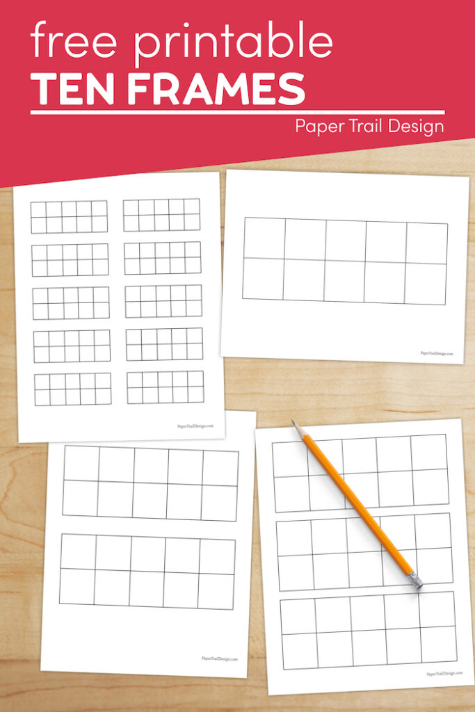 Ten Frame Printables - Paper Trail Design