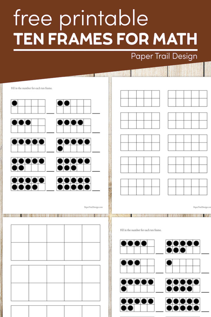 Ten Frame Printables - Paper Trail Design