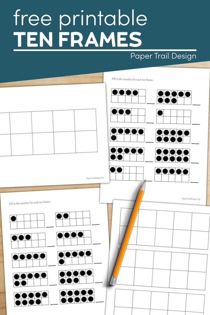 Ten Frame Printables - Paper Trail Design