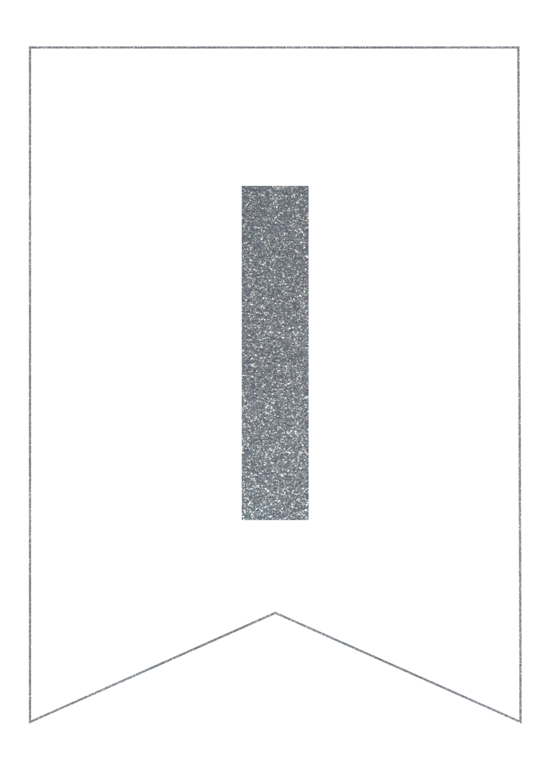 Silver Free Printable Banner Letters - Paper Trail Design