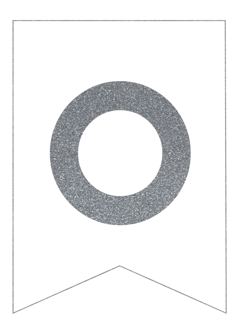 Silver Free Printable Banner Letters - Paper Trail Design