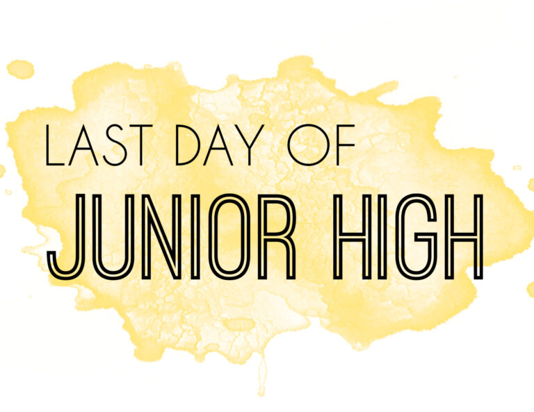 Last Day of School Sign Printable - Watercolor - Paper Trail Design